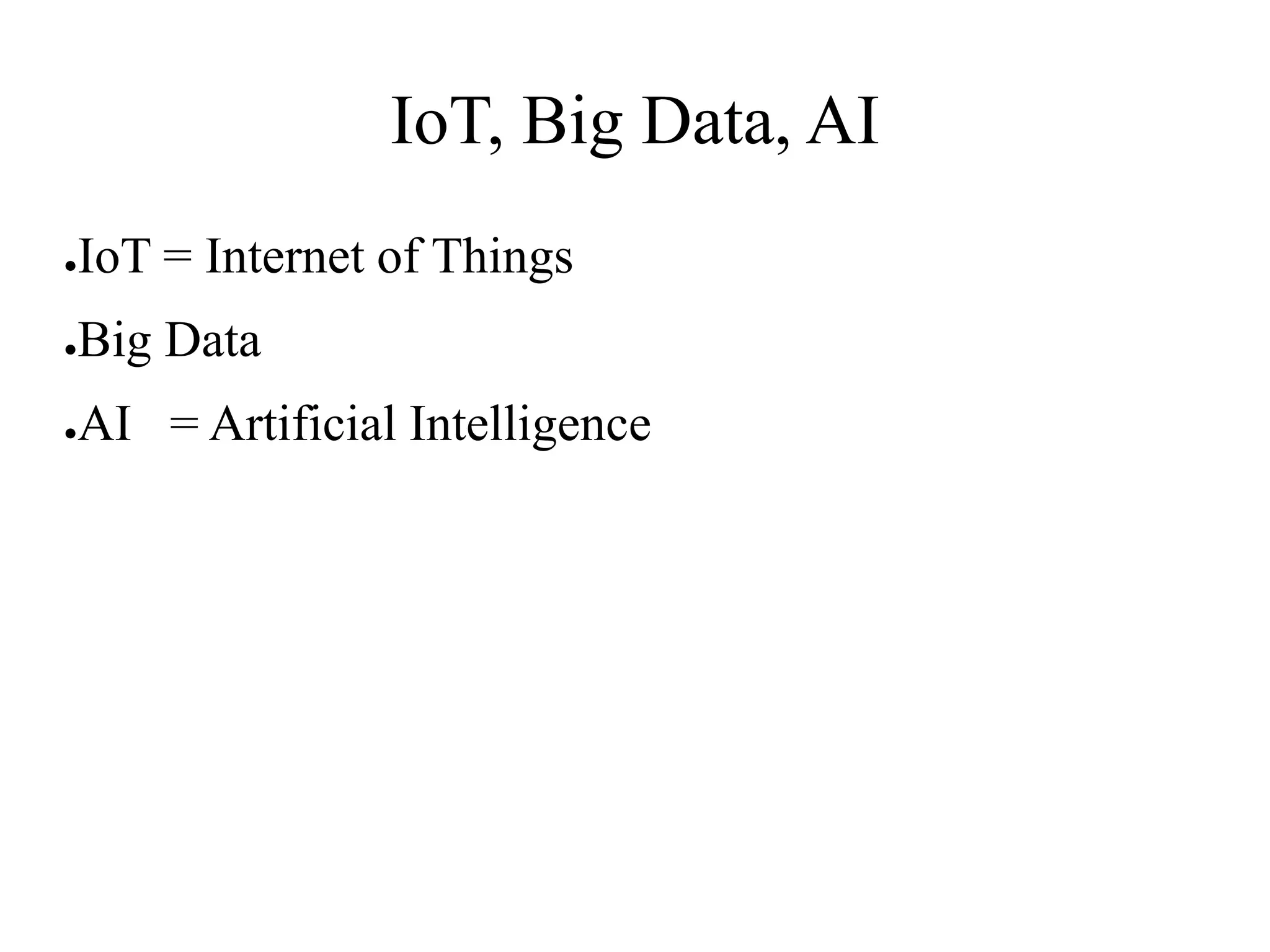 IoT-BigData-AI | PPTX