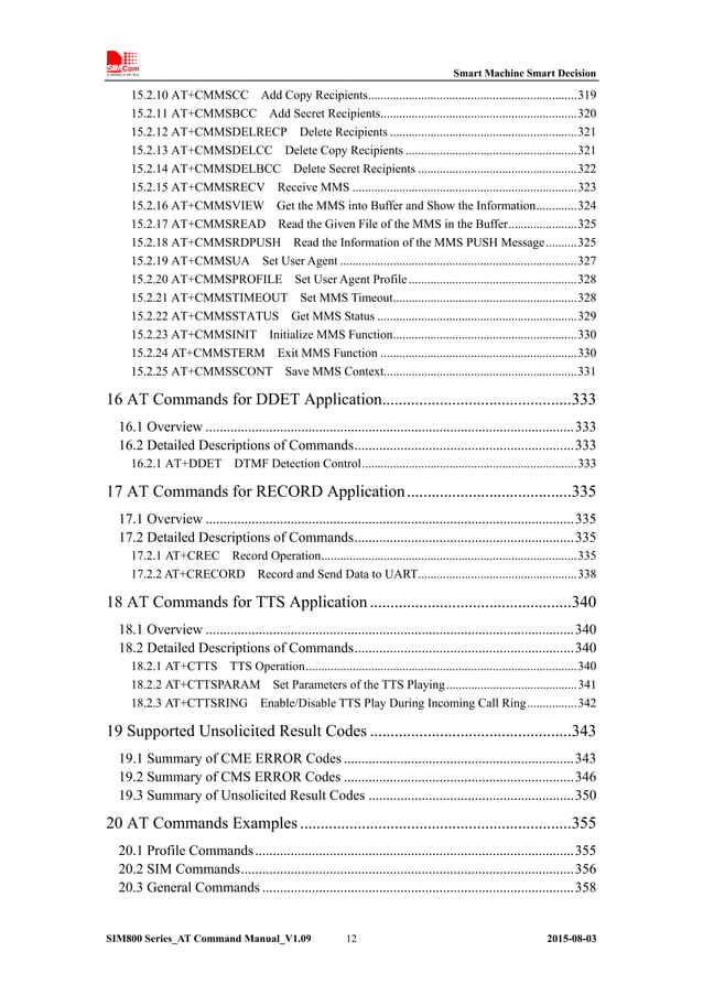Sim800 Series At Command Manual V1 09