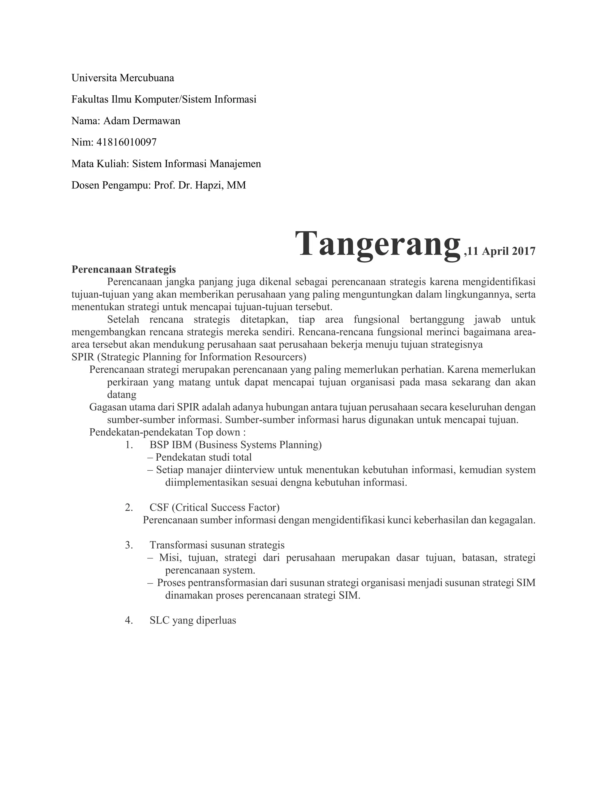 Sim,adam dermawan,hapzi ali,sumber daya sistem informasi | PDF