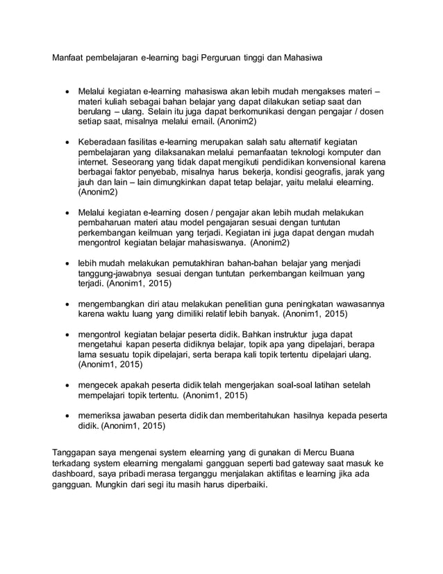 Sim, adistya desmyana, hapzi ali, pengenalan e learning, universitas mercubuana, 2017 | PDF