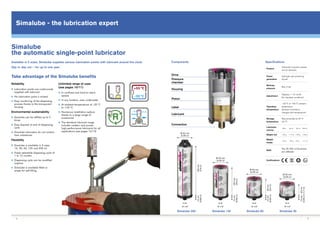 Simalube Automatic Lubricators | PDF | Physics | Science