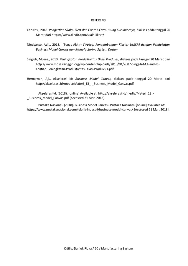 Integrasi Business Model Canvas dengan desain sistem manuafaktur dalam implementasi bisnis nasi ...