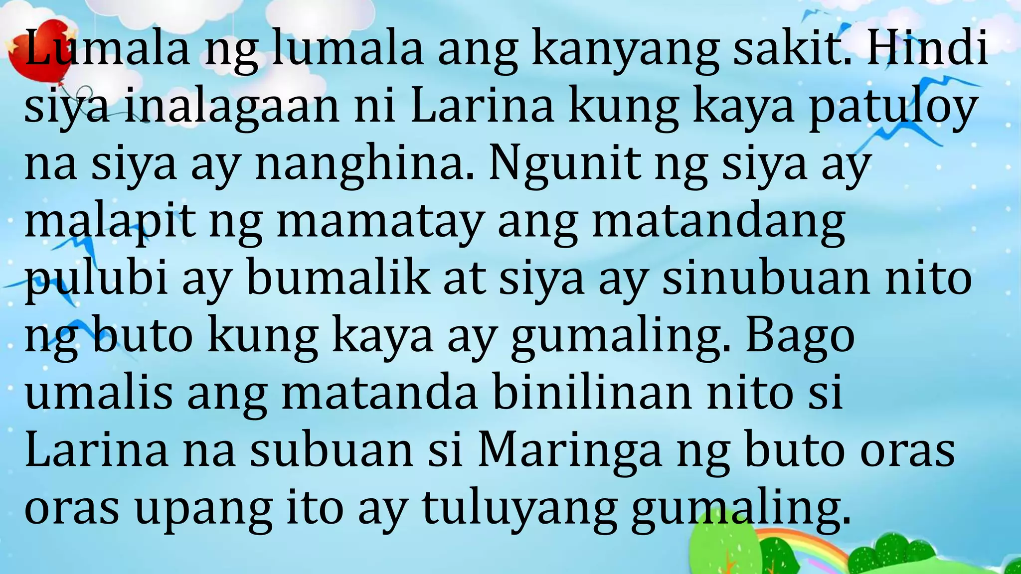 Si Mangita at Larina g7 | PPTX