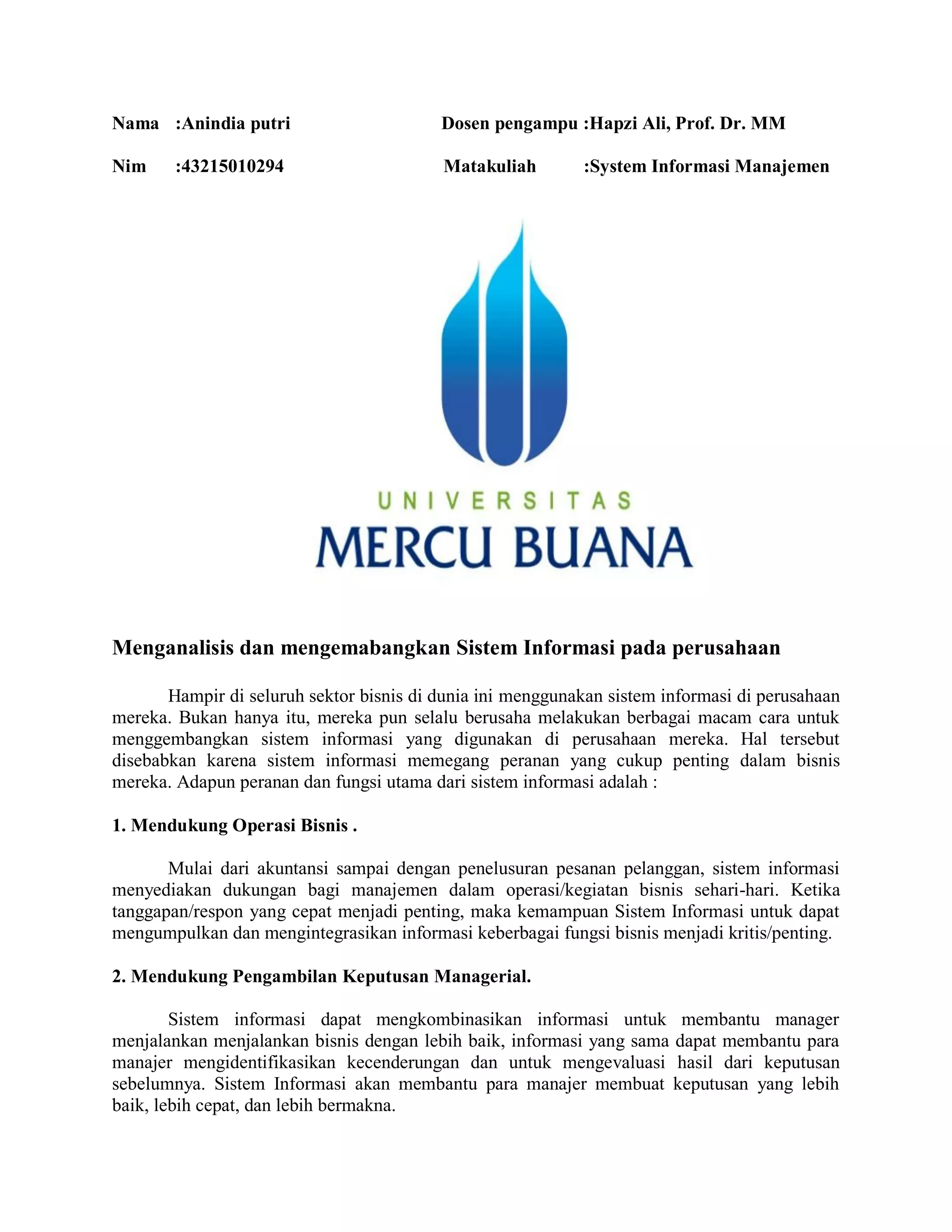 Sim, anindia putri, hapzi ali, pengembangan sistem informasi pada ...