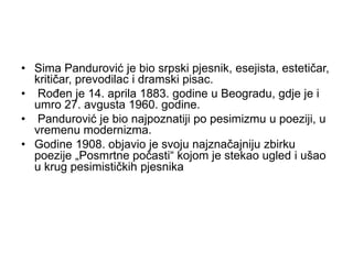 SIMA PANDUROVIĆ,.pptx
