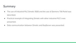 Siemens PLC Control | PDF