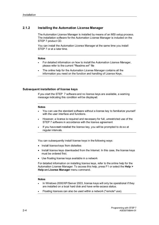 Simatic manager 5-4 license key - typowen