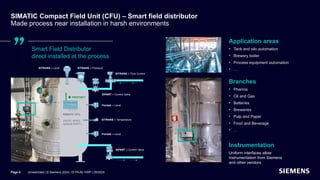 SIMATIC Compact Field Unit (CFU) Siemens | PPTX