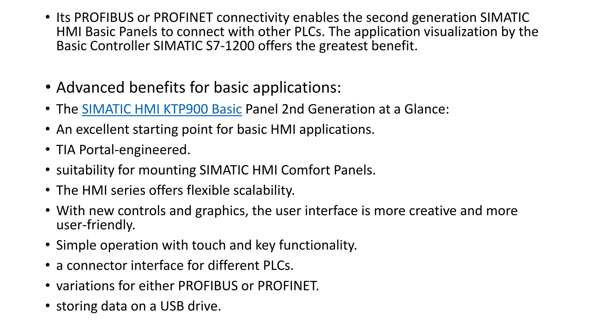 SIMATIC HMI KTP900 Basic: Co-effective operation and monitoring in the ...