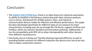 SIMATIC HMI KTP900 Basic: Co-effective operation and monitoring in the ...