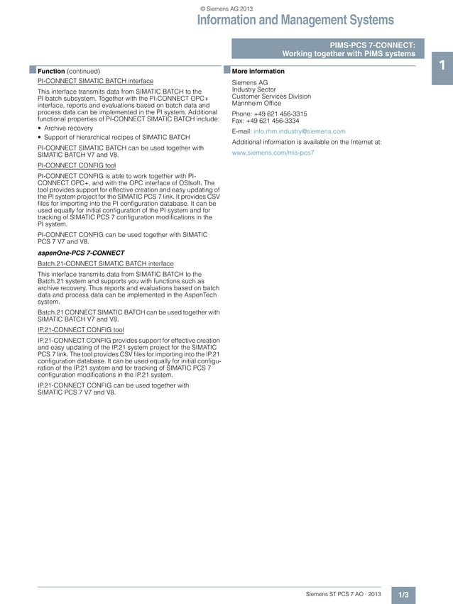 Simaticpcs7 stpcs7 ao_complete_english_2013_web | PDF | Business ...