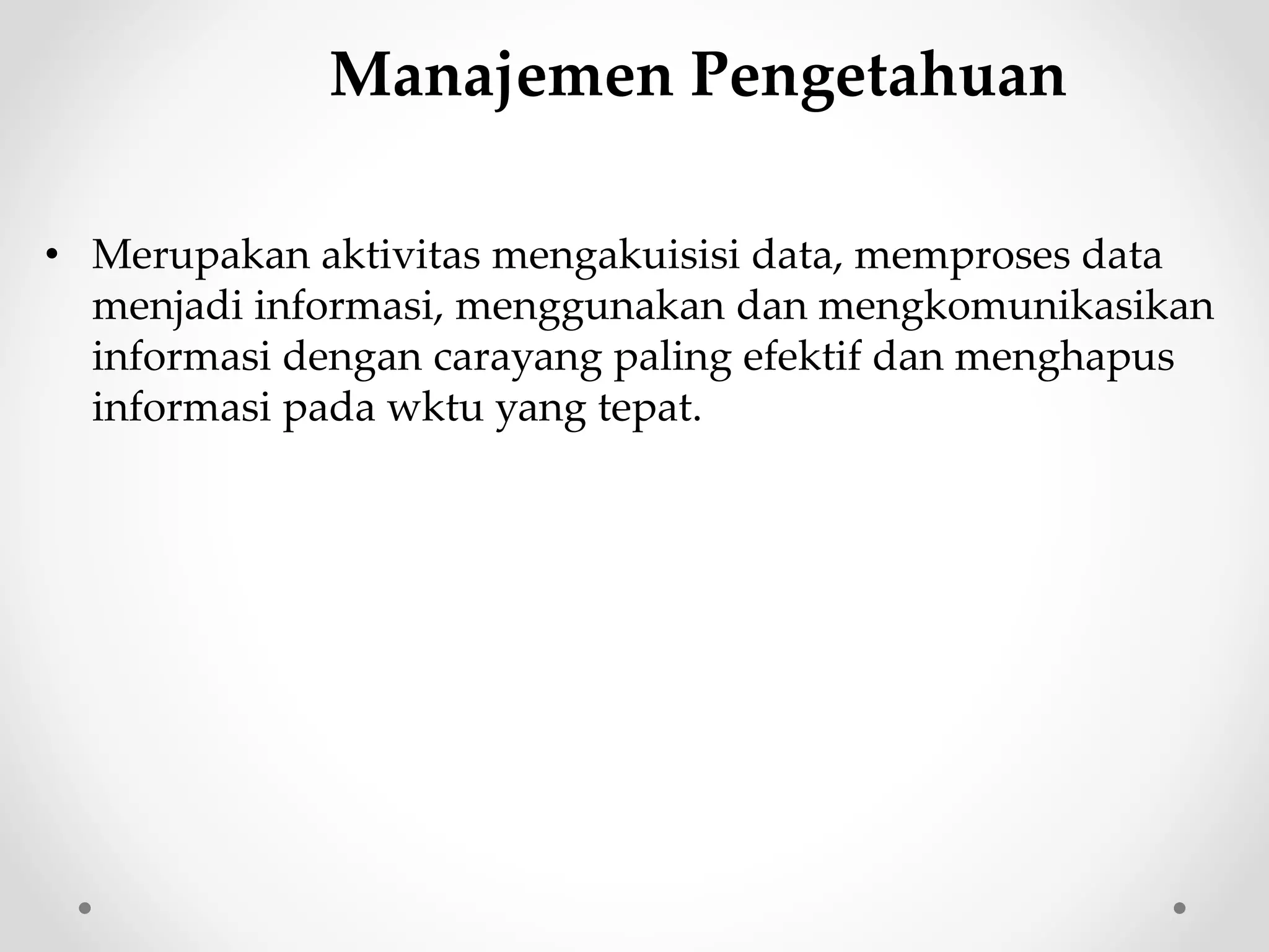 BAB II SISTEM INFORMASI UNTUK KEUNGGULAN KOMPETITITF | PPT