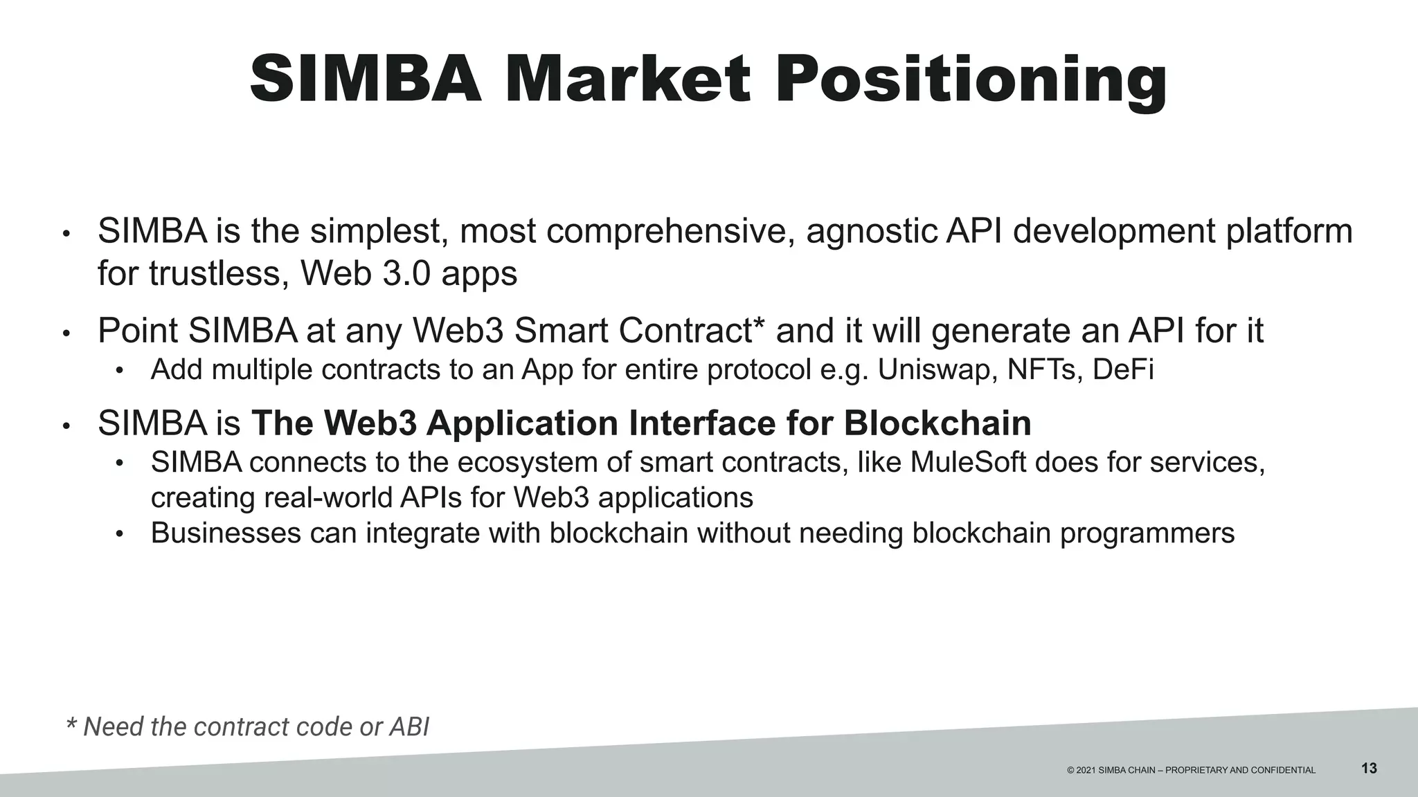 Simba Chain pitch deck | PDF