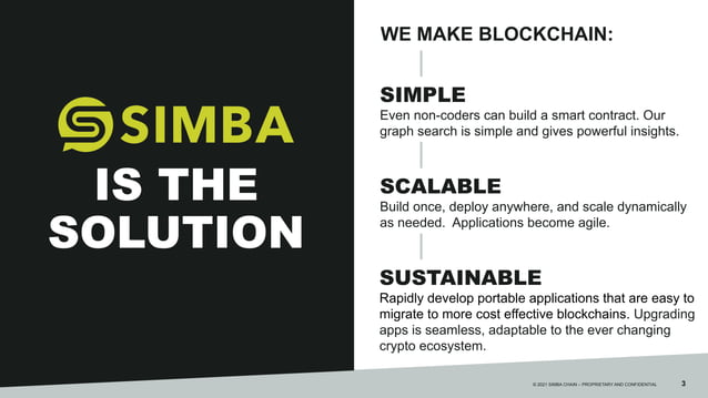 Simba Chain pitch deck | PPT