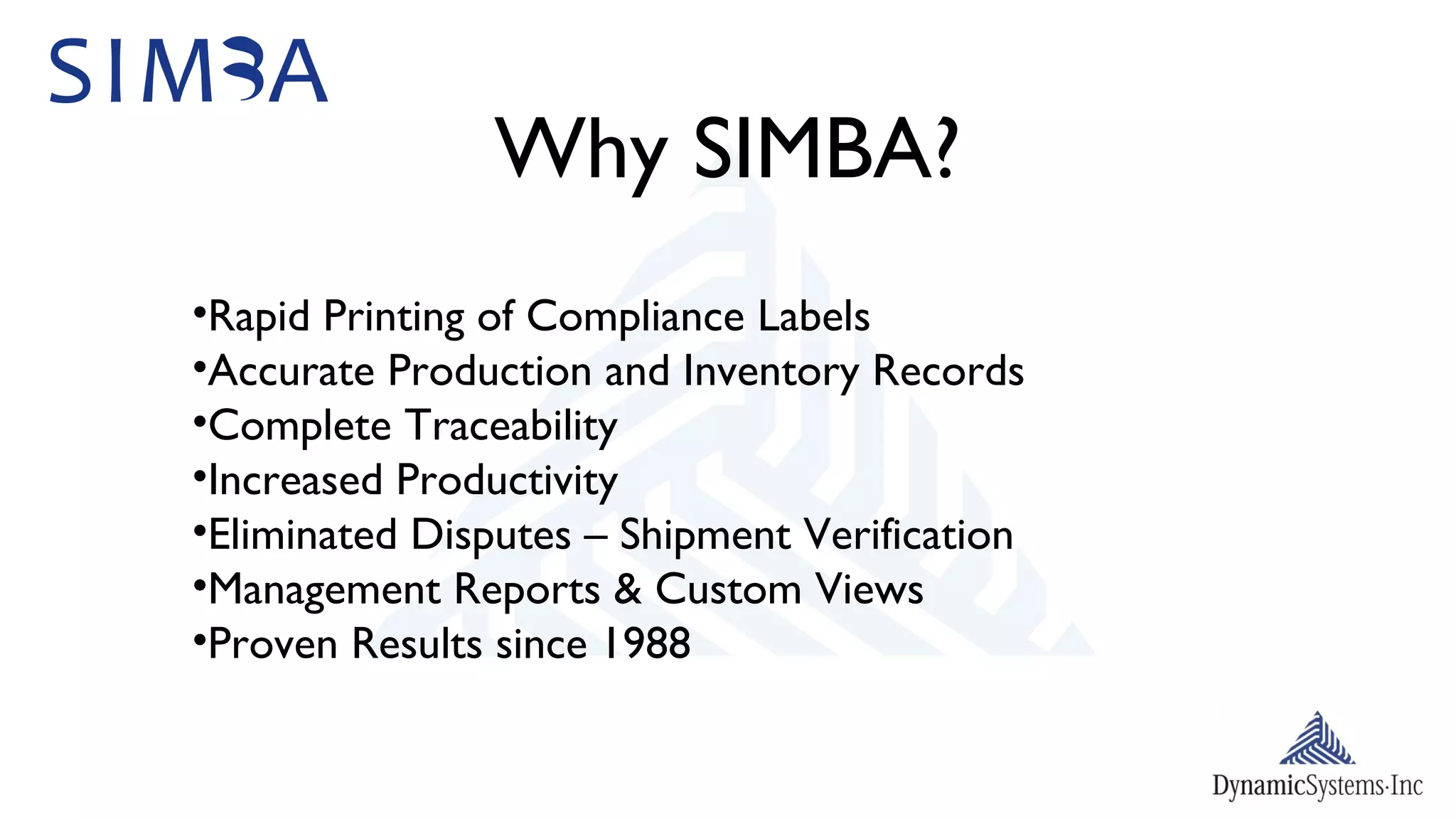 Simba overview | PPT