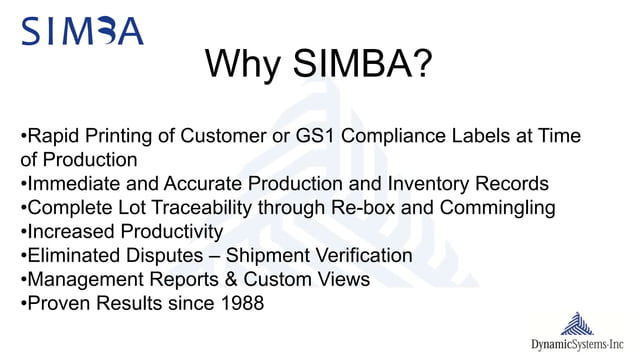 Simba overview | PPT