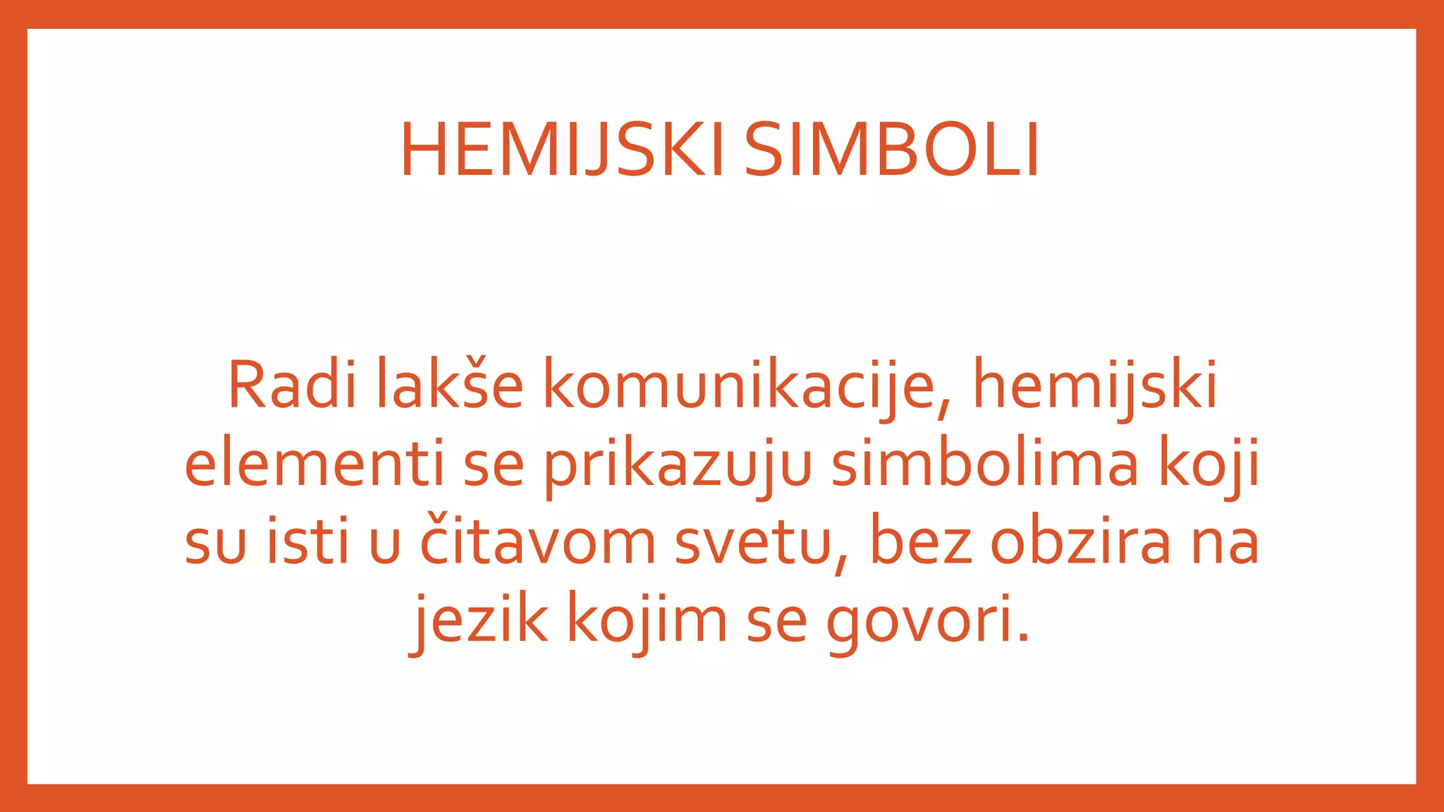 Simboli hemijskih elemenata | PPTX
