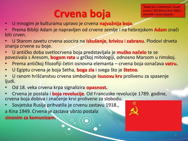 Simbolika boja kroz vekove | PPTX