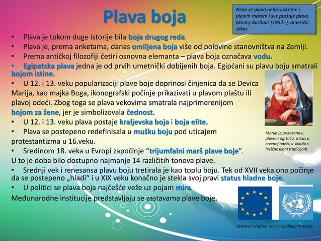 Simbolika boja kroz vekove | PPTX