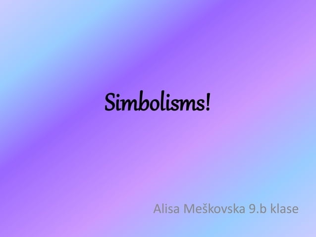 Simbolisms! aAisa | PPTX