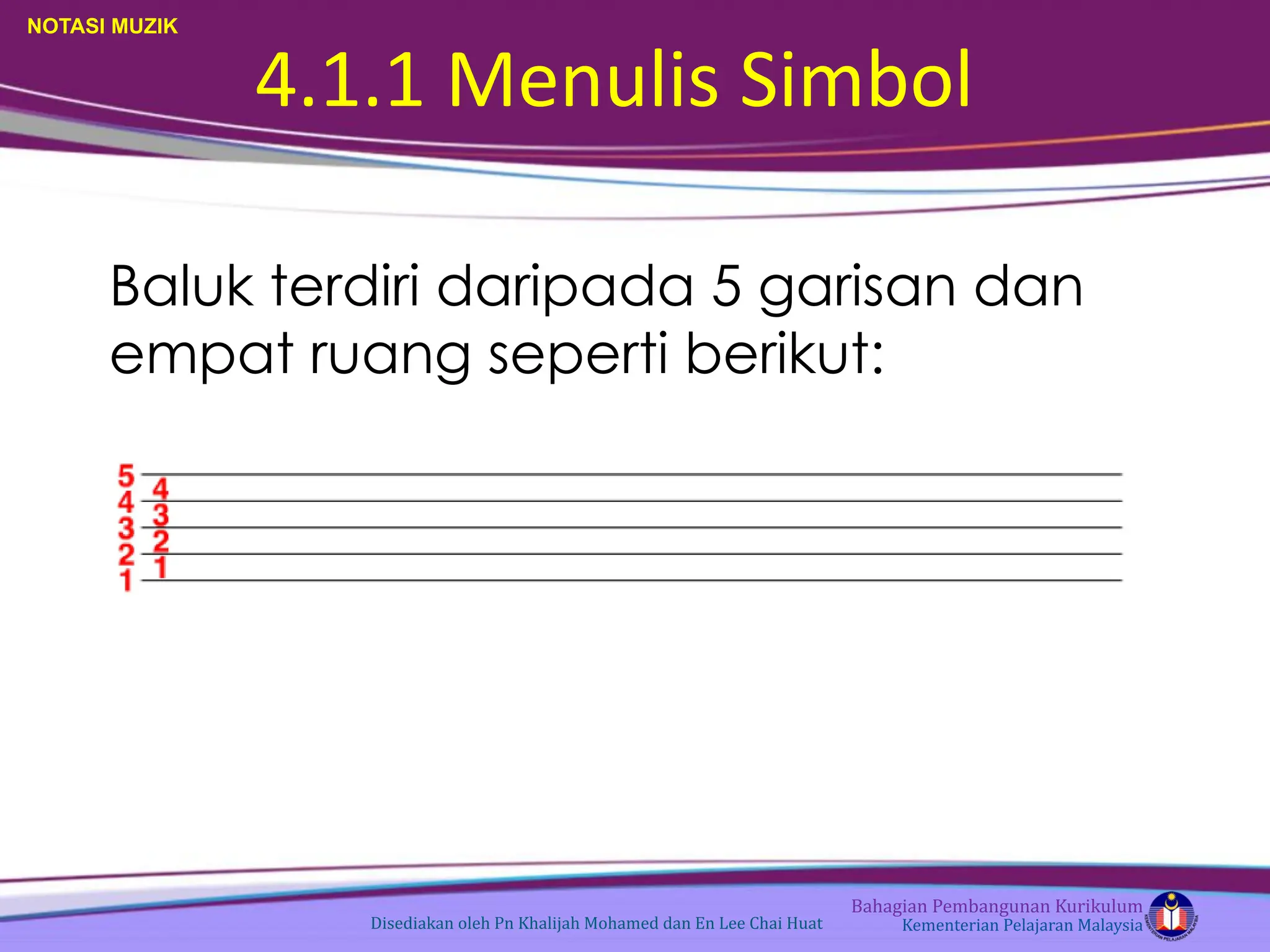 Simbol Not Muzik.pdf untuk murid tahun 4 | PDF