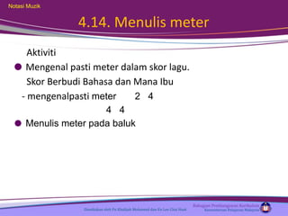 Simbol Not Muzik.pdf untuk murid tahun 4 | PDF
