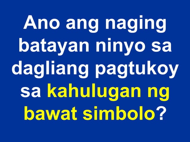 Simbolo, Hulaan Mo - Activity for Konsepto ng Kasarian.ppt