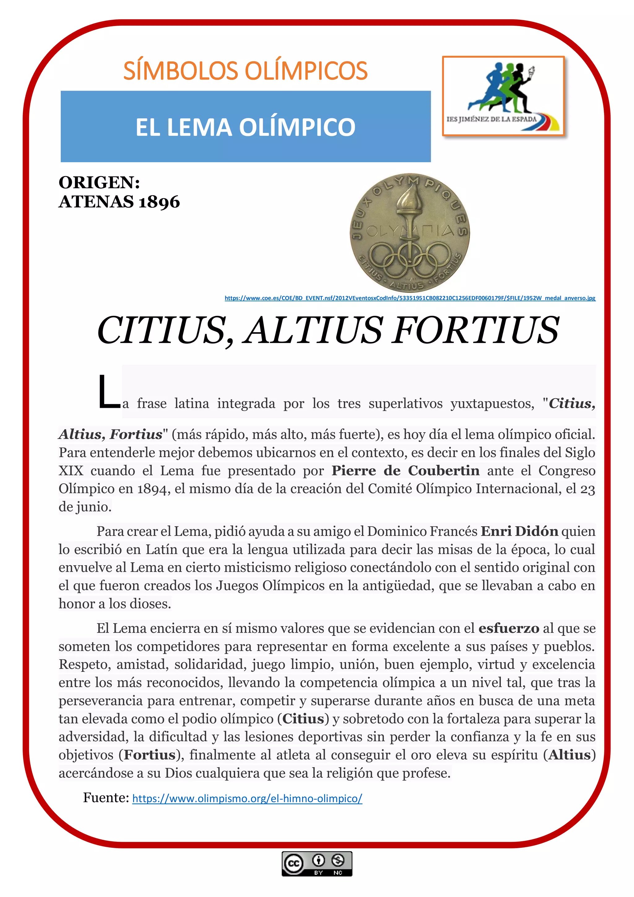 Simbolos olímpicos | PDF