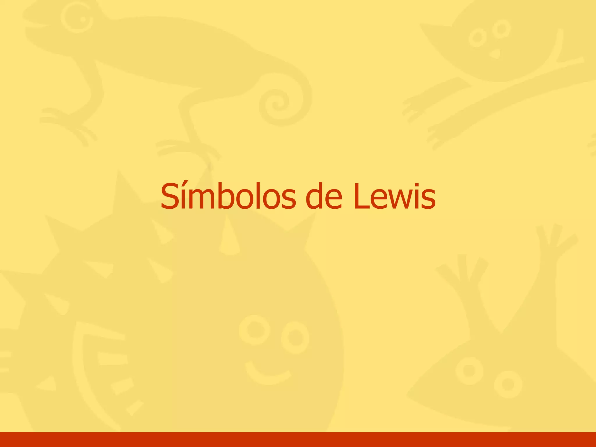 Simbolos De Lewis | PPT