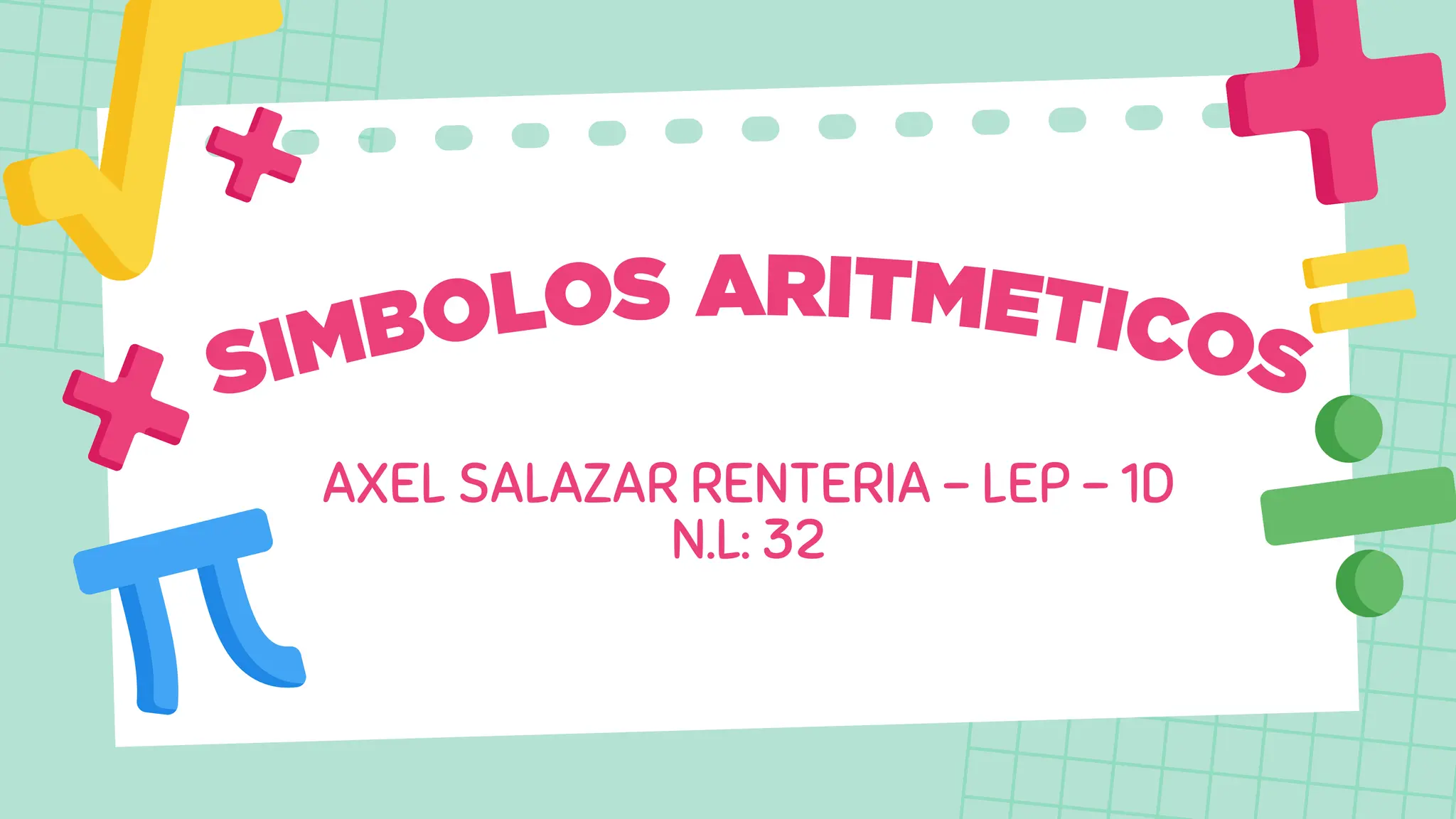 Simbolos aritmeticos de las matematicas. | PDF