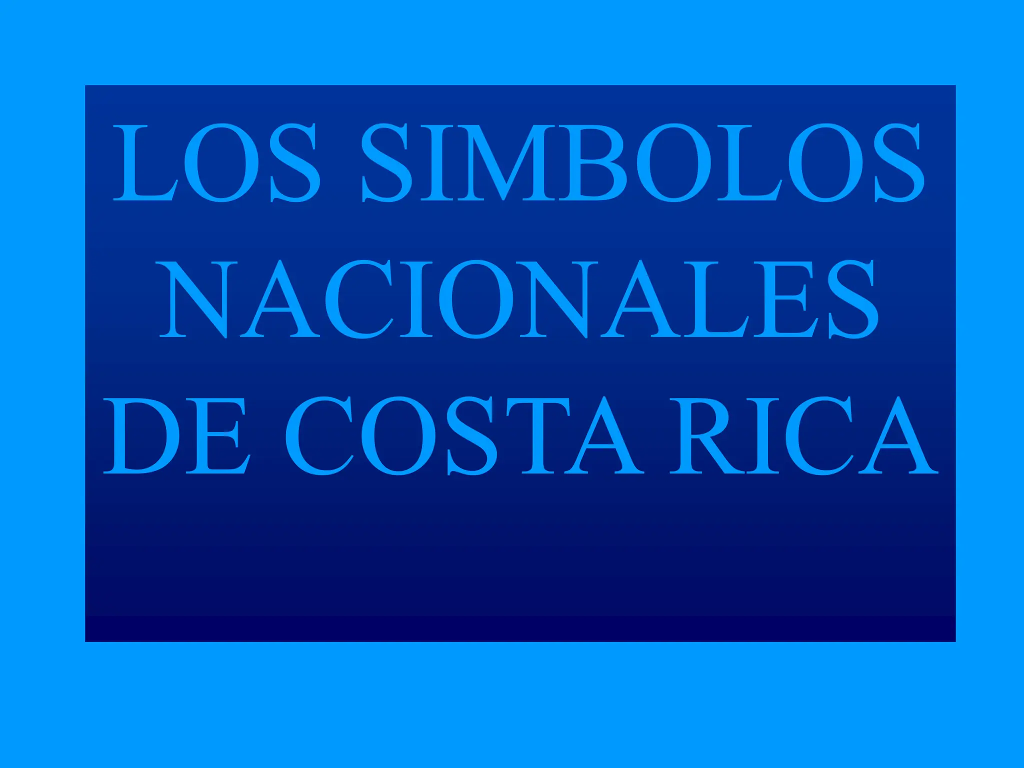 simbolos nacionales de costa rica presentación | PPT