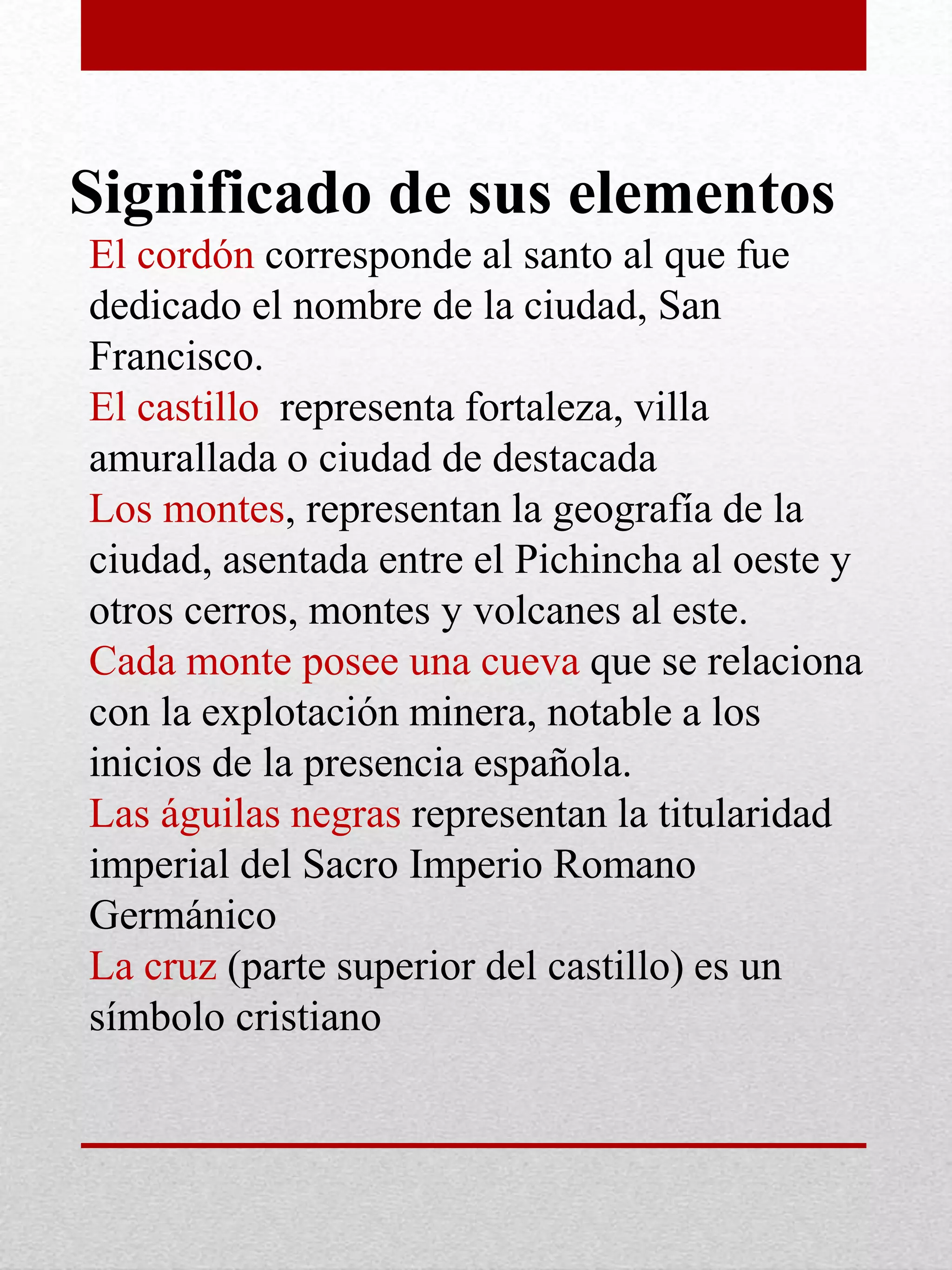 Simbolos de la ciudad de quito | PPTX