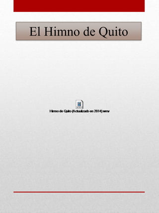 Simbolos de la ciudad de quito | PPTX