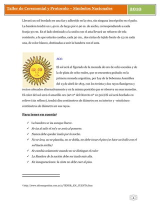 Ceremonialy Protocolo - Simbolos nacionales - UNLaM Lic. Monasterio | PDF