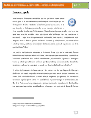 Ceremonialy Protocolo - Simbolos nacionales - UNLaM Lic. Monasterio | PDF