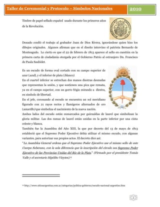 Ceremonialy Protocolo - Simbolos nacionales - UNLaM Lic. Monasterio | PDF
