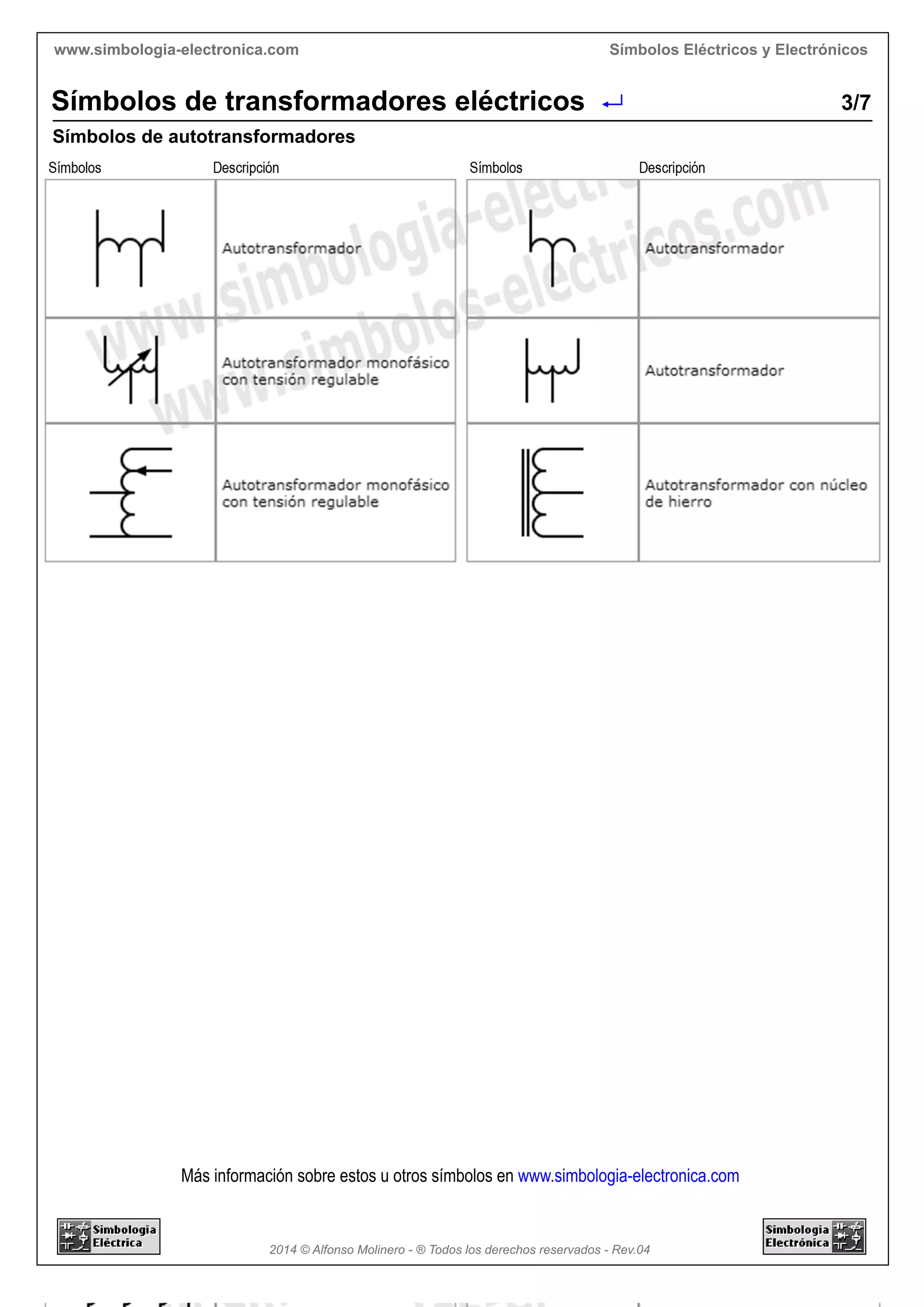 Simbolos Transformadores Electricos Pdf