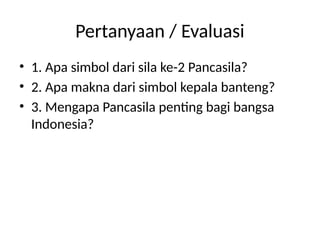 Simbol simbol Pancasila sederhana power poin | PPTX