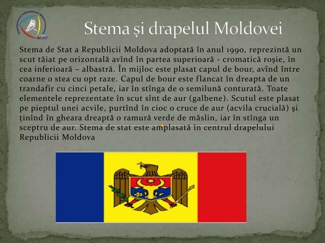Simbolurile de Stat ale Republicii Moldova | PPTX