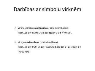 Simbolu Virknes | PPT