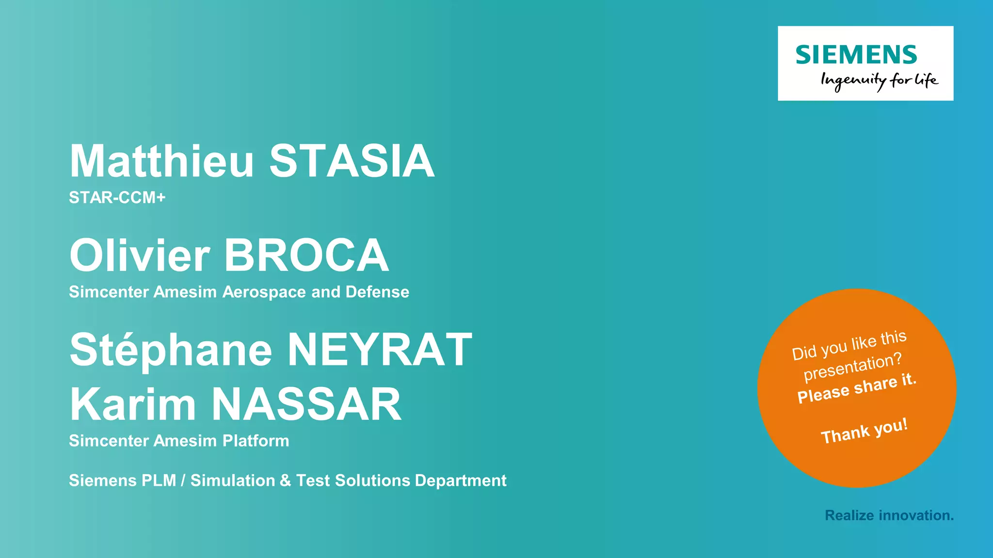 Simcenter Amesim/STAR-CCM+ co-simulation – Aircraft ECS with its cabin ...