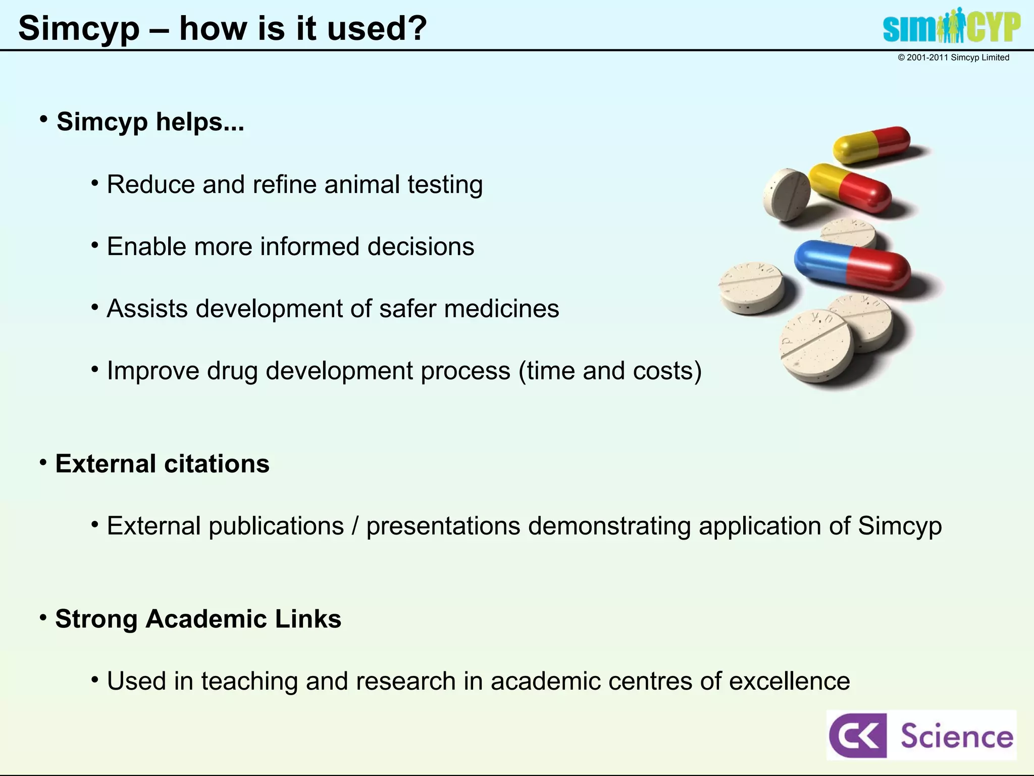 Simcyp Presentation - Rebecca Martell | PPT