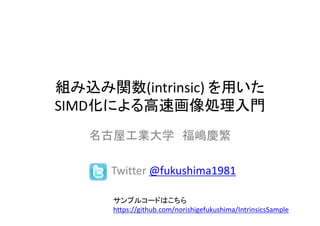 組み込み関数（intrinsic）によるSIMD入門 | PDF
