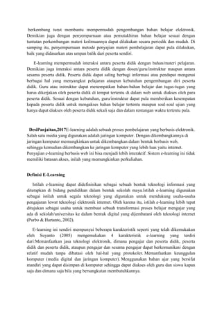 Sim,desi panjaitan,hapzi ali,pengenalan e learning | PDF
