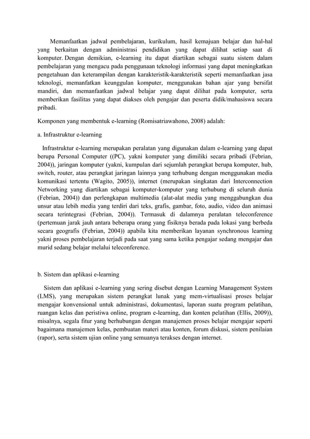 Sim,desi panjaitan,hapzi ali,pengenalan e learning | PDF