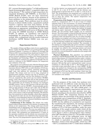 Simdis (simulated distillation) | PDF