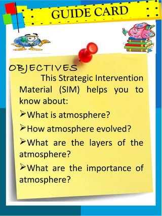 Sim earth's atmosphere | PPT