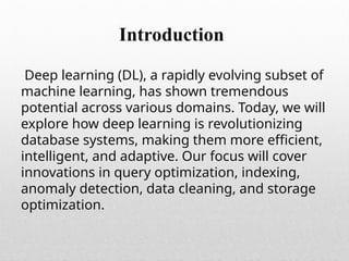 integrated machine learning with data Base.pptx | Databases | Computer Software and Applications