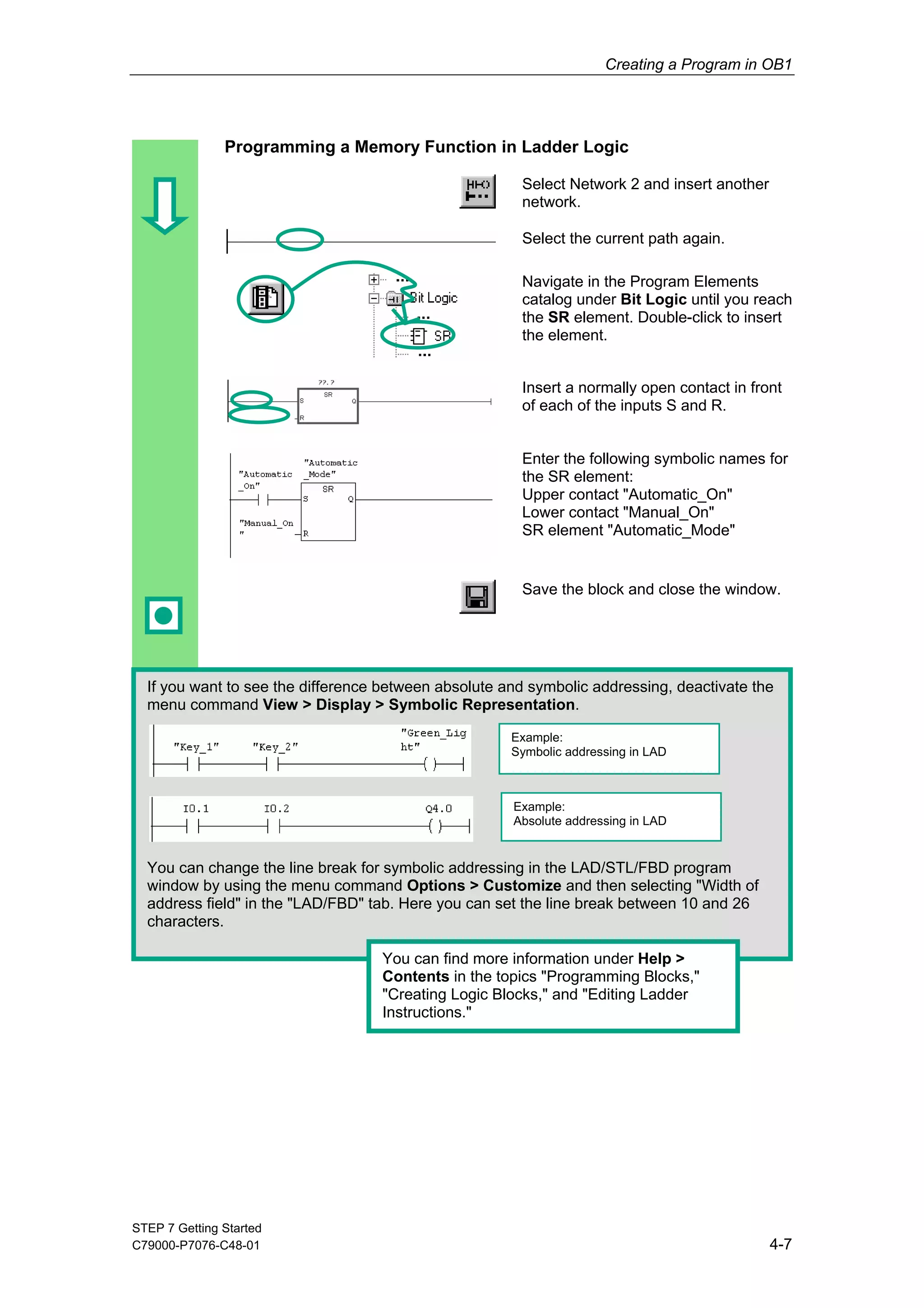 Simens plc training. simatic working-with-step-7 | PDF