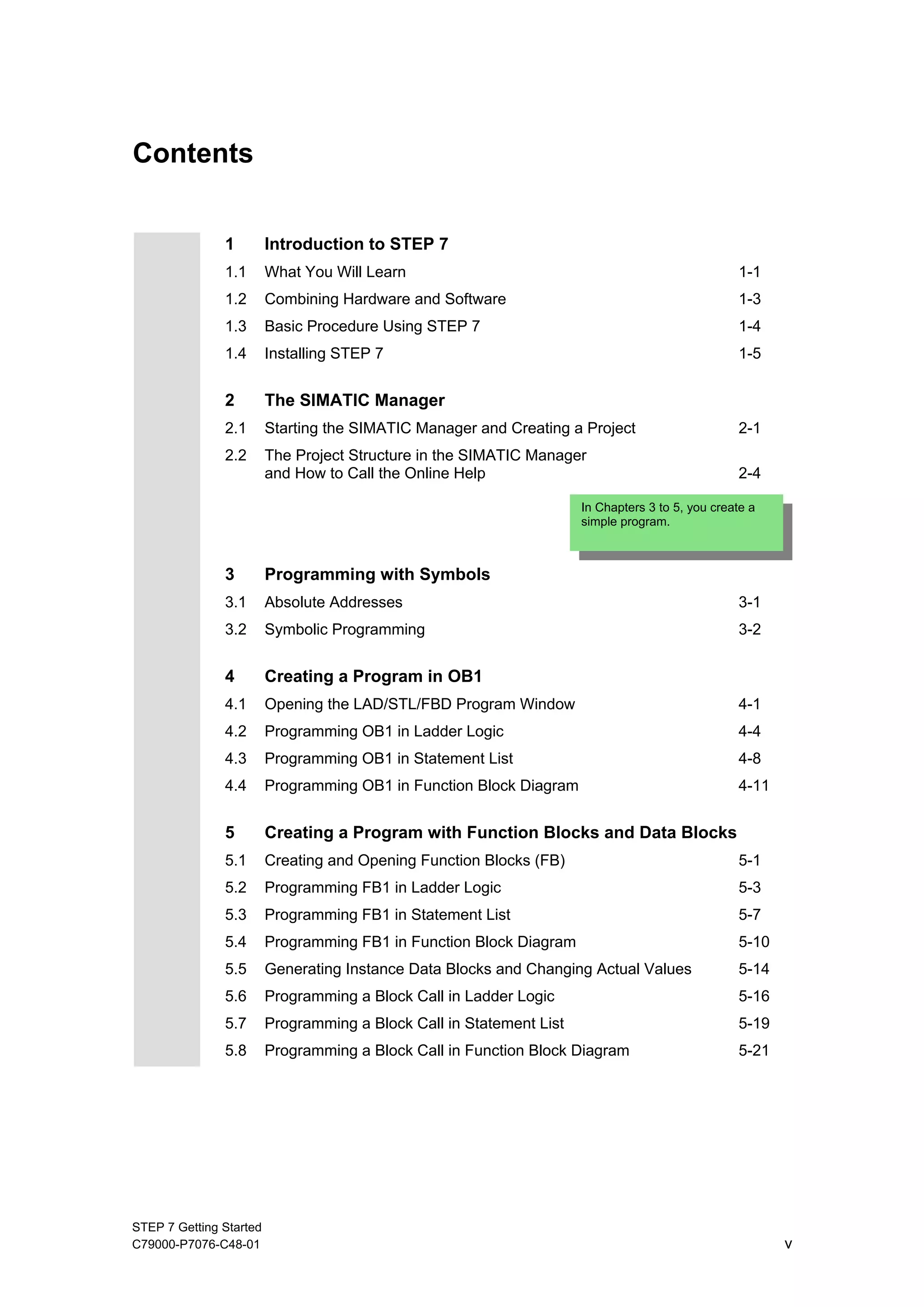 Simens plc training. simatic working-with-step-7 | PDF
